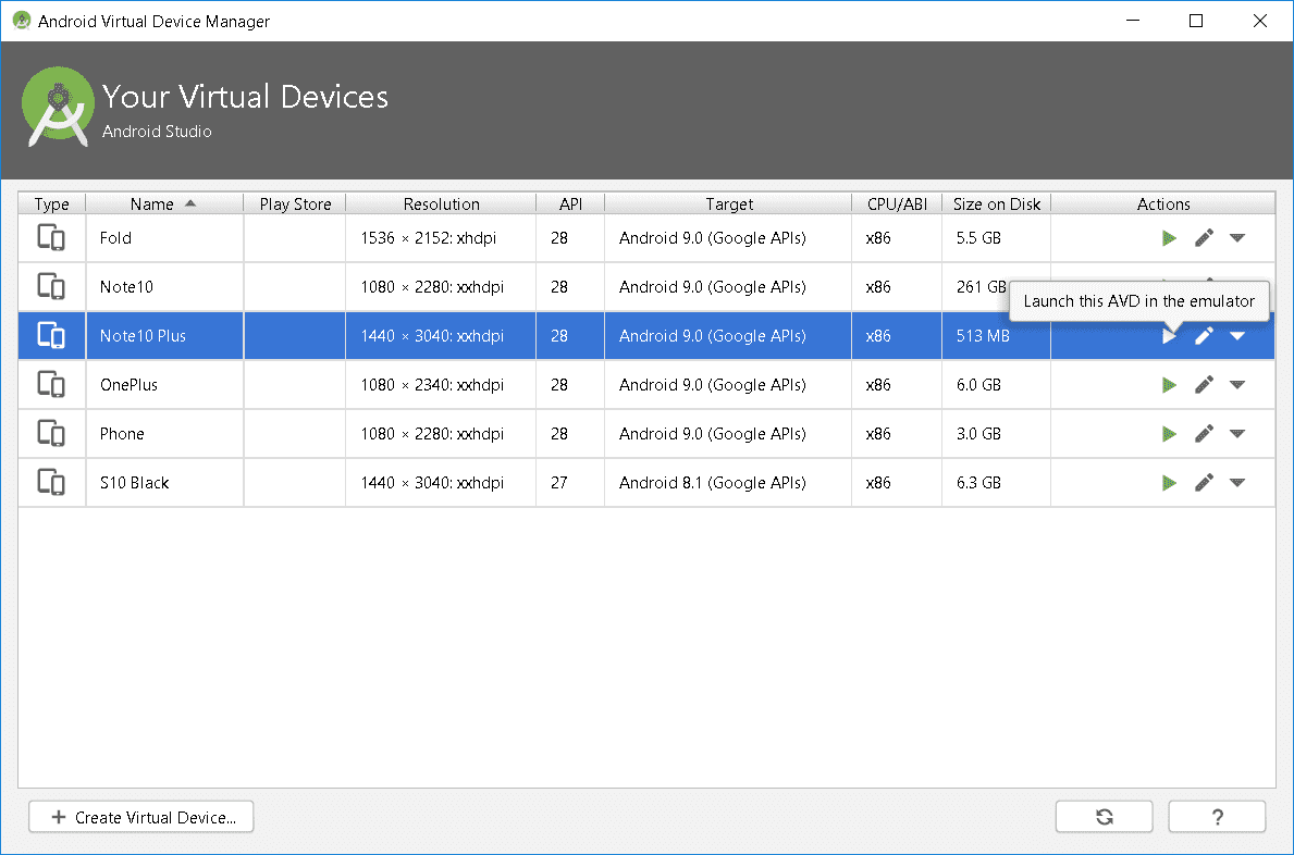 Emulator Skin - Build | Samsung Developers