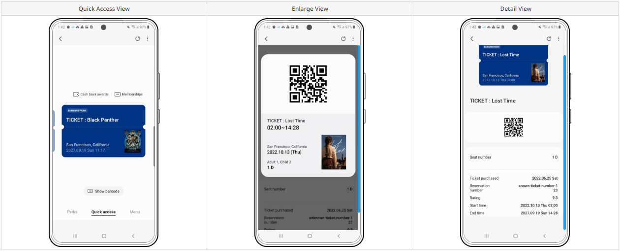 'Add to Wallet' Interfaces | Samsung Developers